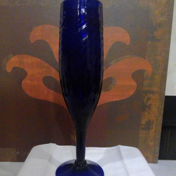 Accents | Very Tall Cobalt Blue Handblown Goblet Vase | Poshmark